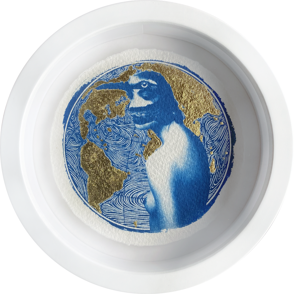 Gold and Metallic Leaf Cyanotypes | Chloe McCarrick